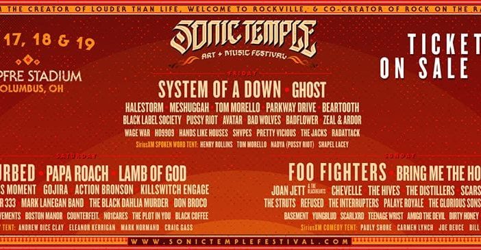 Sonic Temple Festival Announce Set Times | Soundlink Magazine